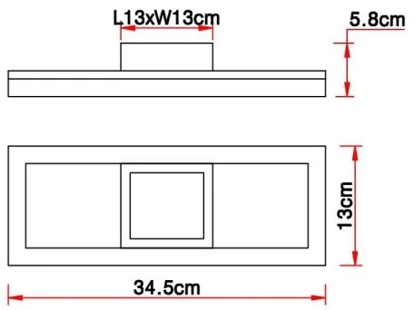 Globo 67297D1 - LED Stropní svítidlo BEATRIX LED/12W/230V