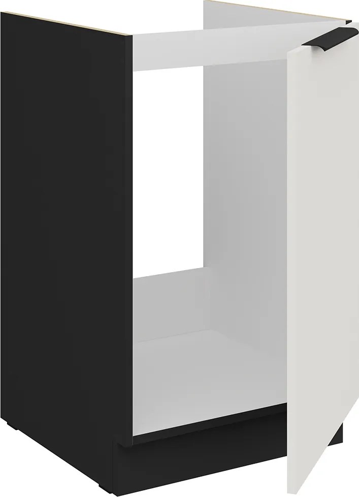 ARIA wb | dolní skříňka 50 ZL 1F dřezová | 50 cm | ANTI FINGERPRINT povrch | černá/bílá