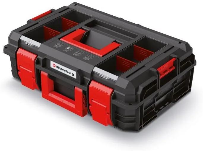 Kufr na nářadí XEBLOCCK LOG 54,6 x 38 x 19,4 cm černo-červený