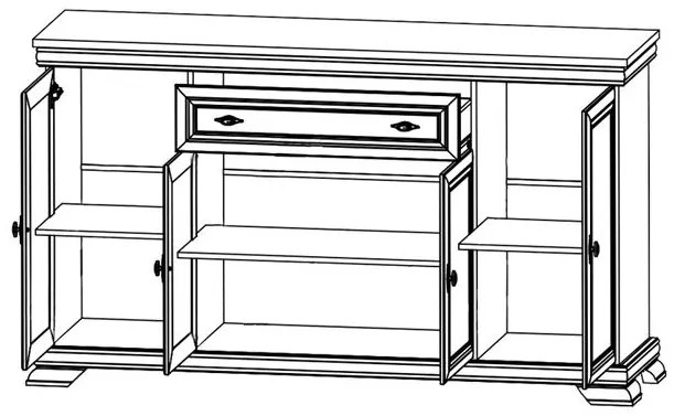 KORA s | komoda KK4 | 168 cm | samoa king
