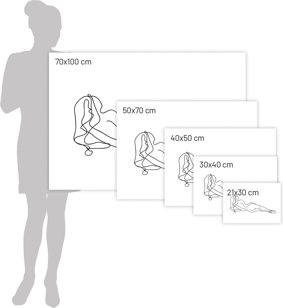 Plakát Figure Line III