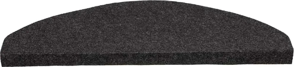Samolepicí nášlapy na schody 15 ks 65x22,5x3,5 cm černé 136396