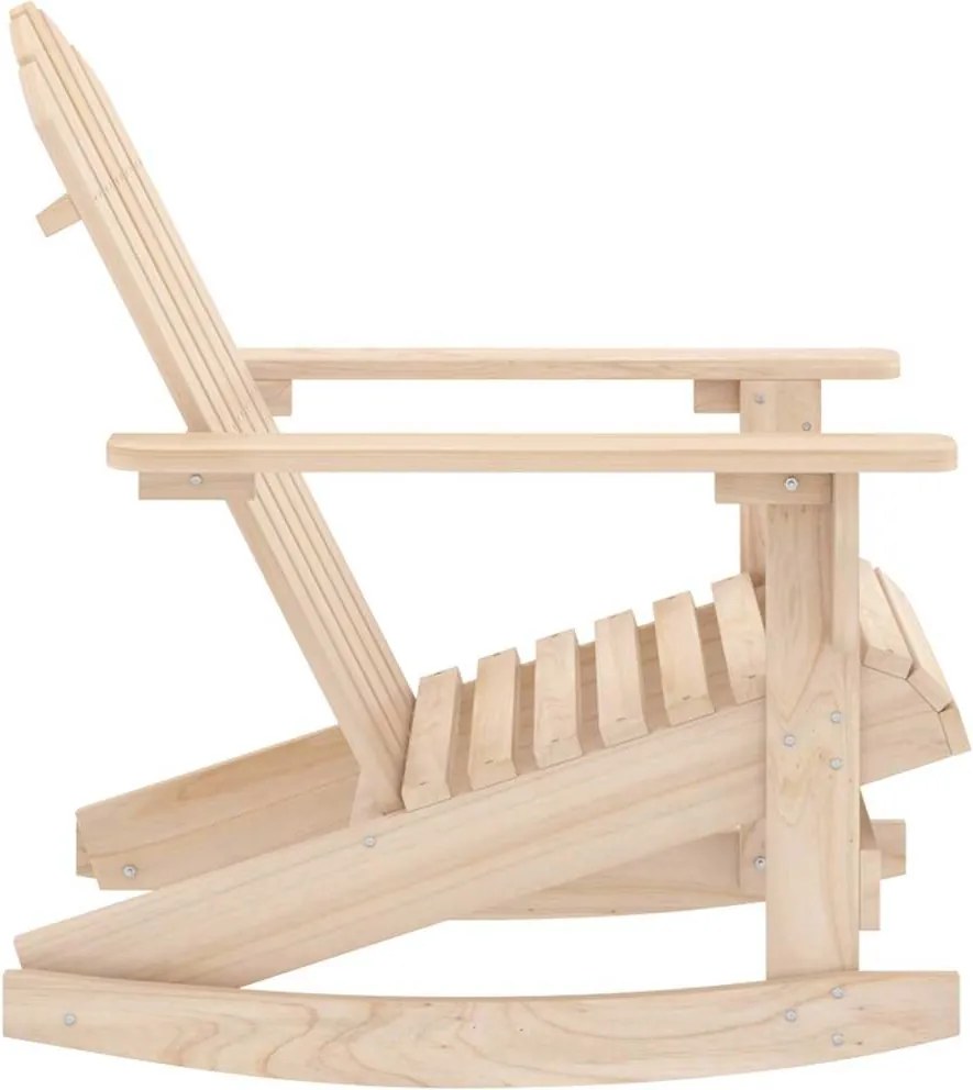 Zahradní houpací křeslo Adirondack masivní jedlové dřevo 315882