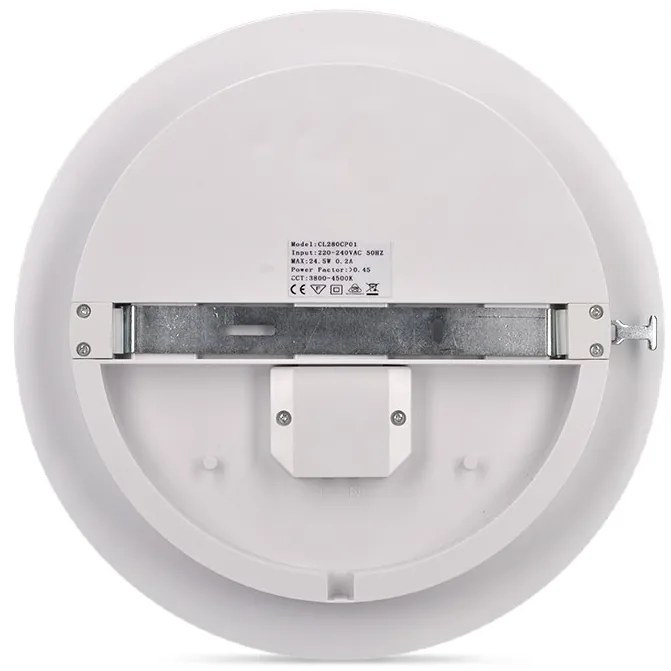 SOLIGHT LED venkovní přisazené svítidlo 24W/230V/1920Lm/4000K/120°/IP54, kruhové bílé