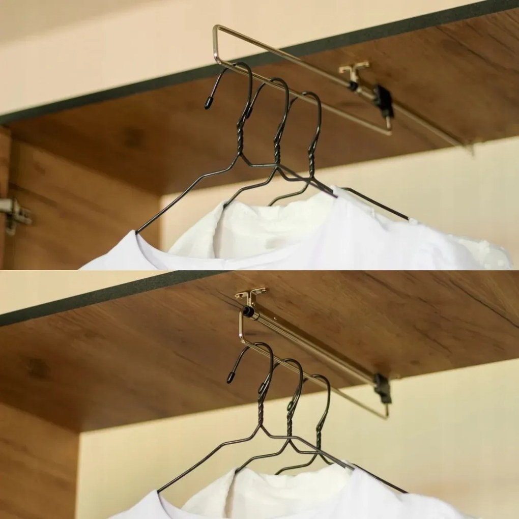 Šatní skříň EDEN 21 dub Craft zlatý Vzor 1