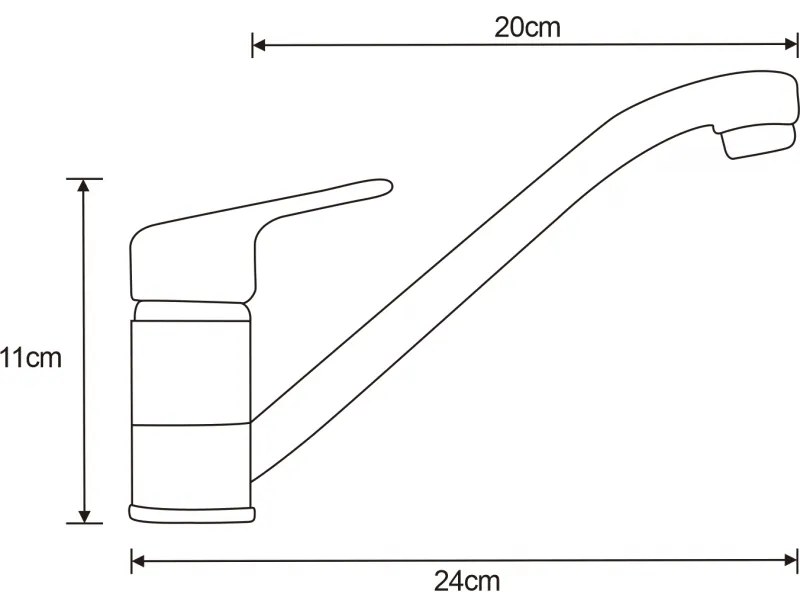 Mexen SELMA - Dřezová baterie, chromová, 671100-00