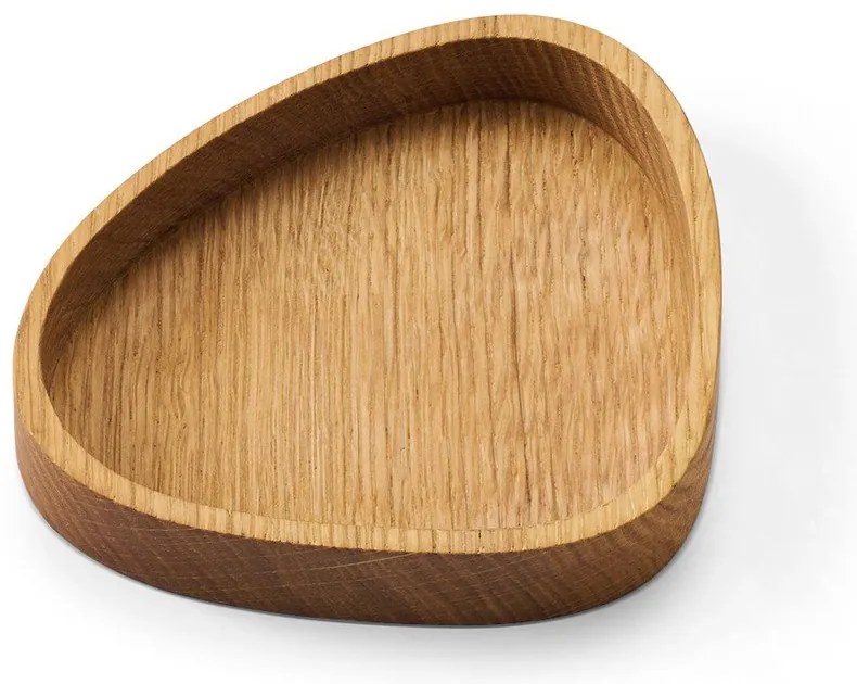 Dekorativní dřevěný úložný box v přírodní barvě 14x12,5x3 cm Curve S – LIND DNA