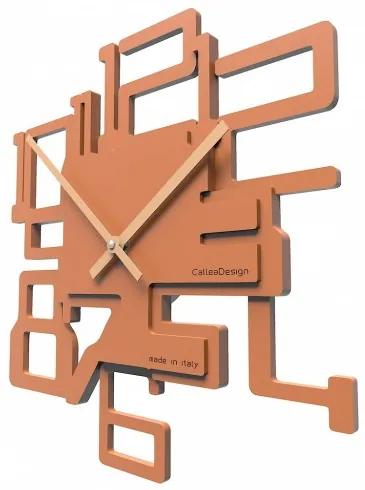 Designové hodiny 10-003 CalleaDesign Kron 32cm (více barevných variant) Barva oranžová-63 - RAL2004