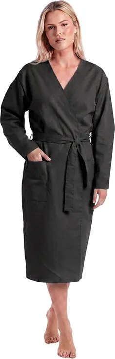 SCANquilt župan FITNESS BAG kimono antracitová župan L/XL