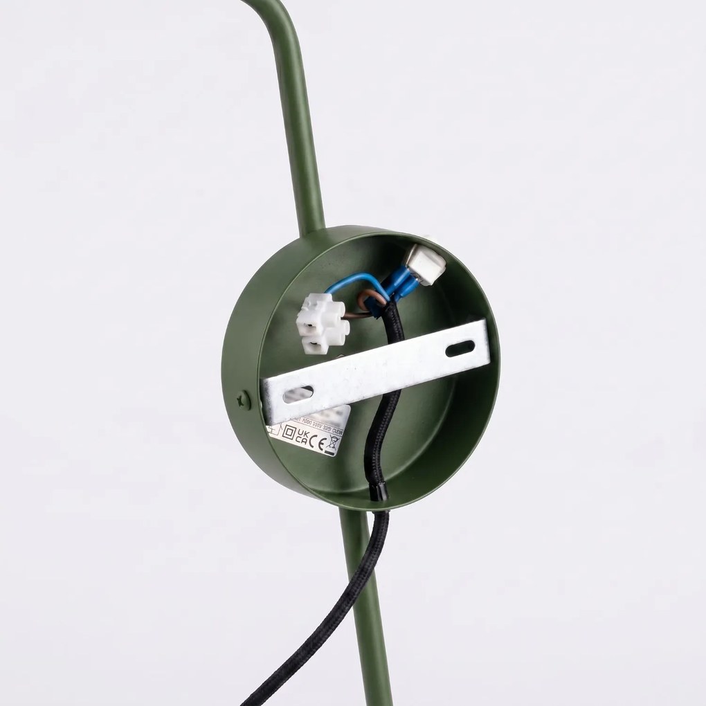 Sollux Lighting Nástěnné svítidlo NOX 1 olivově zelené s vypínačem
