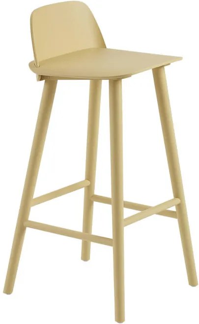 Muuto Barová stolička Nerd 75 cm, sand yellow