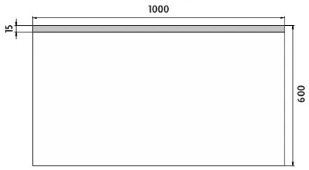 Nimco LED zrcadlo 1000x600 - ZP 8004