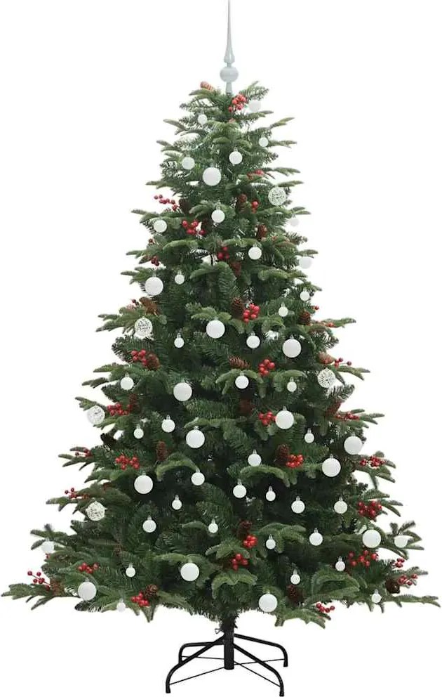 Umělý vánoční stromeček Zelená 180 cm PVC, kov a plast 3395553