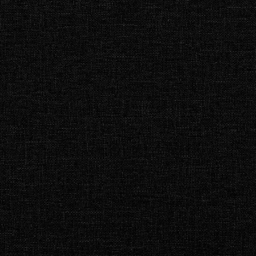 vidaXL Rám postele s čelem 200x200 cm textil [373247] Barva: Černá