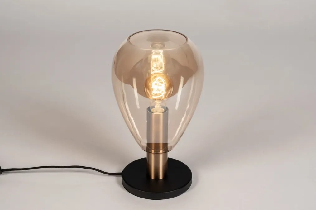 Stolní skleněná lampa Padova Champagne
