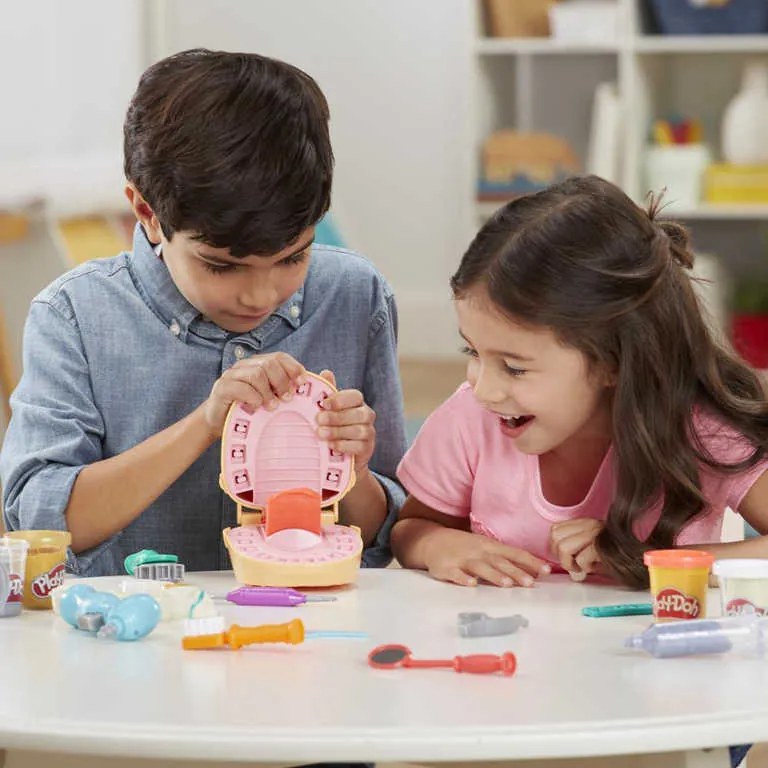 HASBRO PLAY-DOH Zubař Doktor Drill and Fill set modelína s nástroji 14f1259