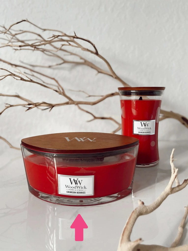 WoodWick – svíčka Crimson Berries (Červená jeřabina), 453 g