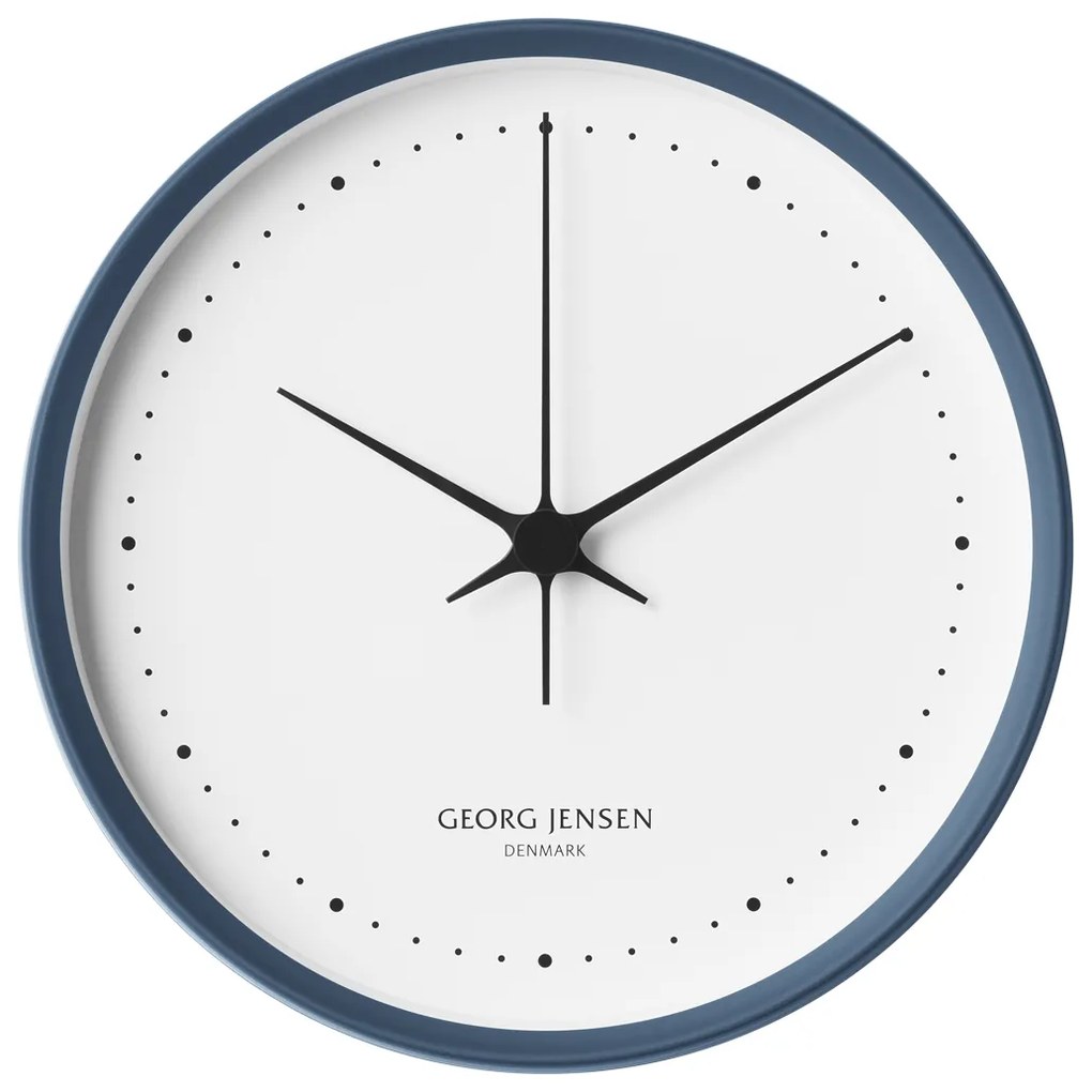 Modré nerezové hodiny Henning Koppel, 22 cm - Georg Jensen
