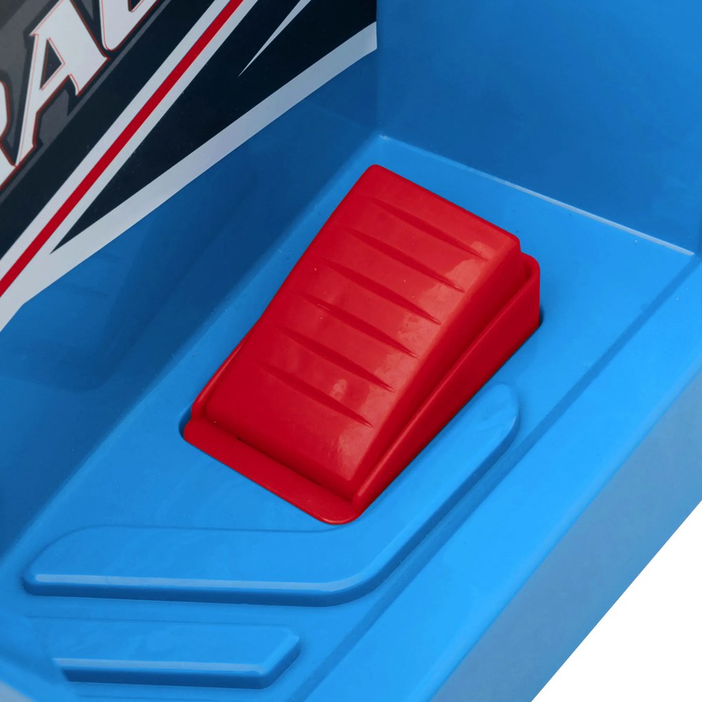 HOMCOM dětská elektrická čtyřkolka, mini elektrická čtyřkolka s funkcí jízdy vpřed a vzad, 6 V elektrické vozidlo pro děti 1,5-3 roky, 2,5 km/h, modrá
