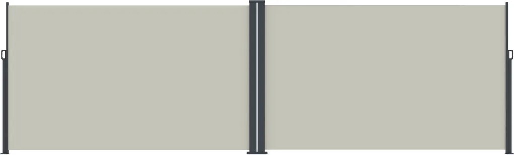 Dvojitá zatahovací markýza/boční zástěna BestBerg BBSU-2S300BG / 180 x 600 cm / béžová