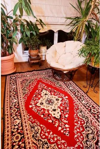 Tkaný koberec Kelim K811 160x250cm, červeno-vínový