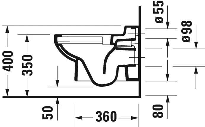 Duravit No.1 - Závěsné WC pro děti, Rimless, bílá 25740900002