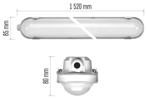 LED Stmívatelné technické svítidlo MISTY LED/29/37/45/51W/230V 4000K IP66