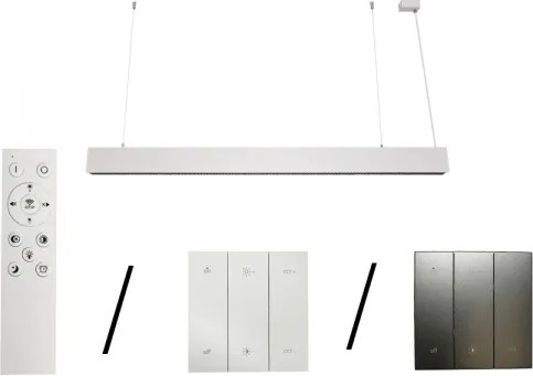 LED Lustr na lanku LED/55W/230V 3000/4000/6500K 120 cm bílá