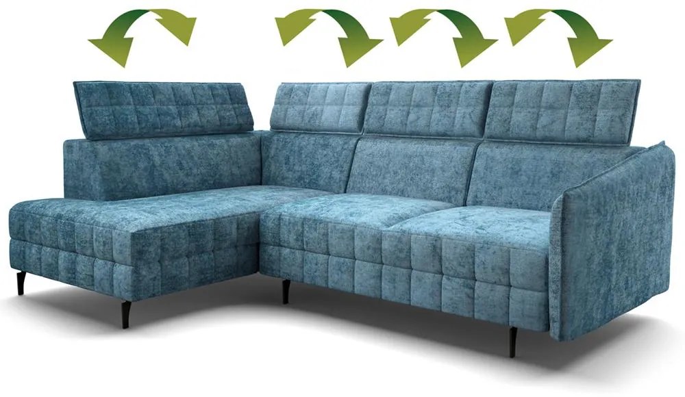 Sedací souprava MOLTA | 168x252 | EXTRA KVALITA | zabudovaný USB port | VÝBĚR TKANIN