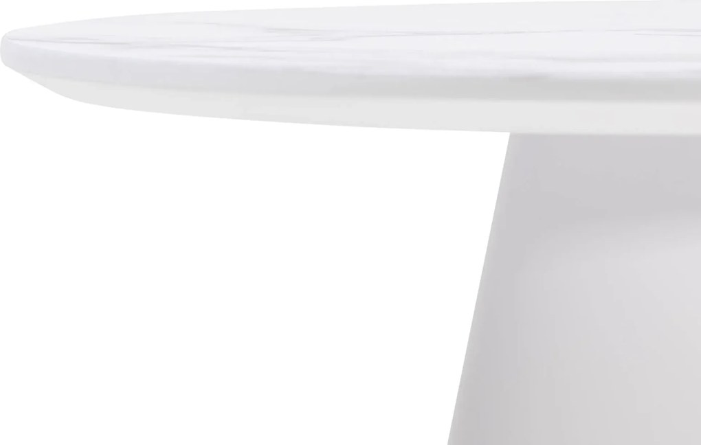 Konferenční stolek Margos 46 cm bílý/mramor I