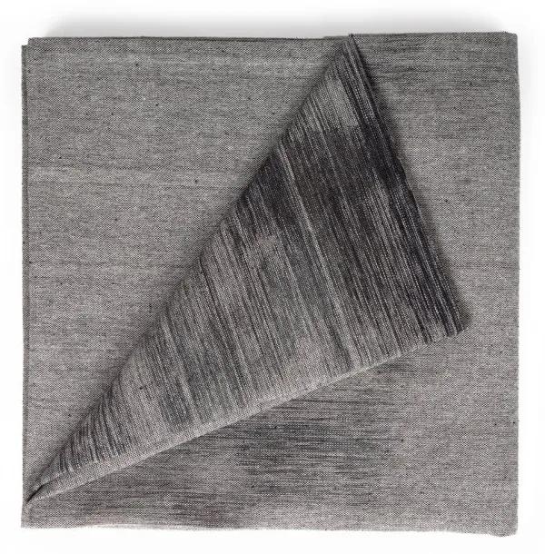 Ubrus čtvercový - design GEOMETR, bavlněný, šedý, 140x139 cm