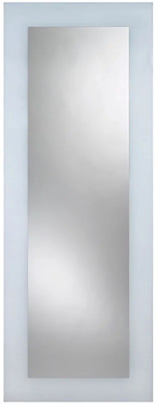 Zrcadlo na zeď do pokoje ložnice dekorativní SATINATO 60 x 160 cm s pískovaným okrajem 231-660