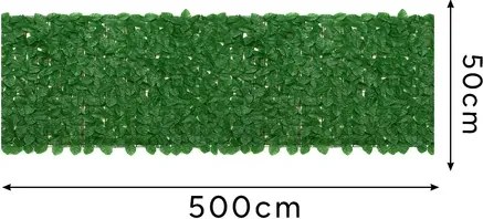 Umělý živý plot na balkon - 5 x 0,5 m - Gardlov
