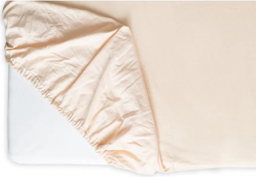 HEDDA Prostěradlo Jersey Lycra premium medové rozměr: 180 x 200 cm