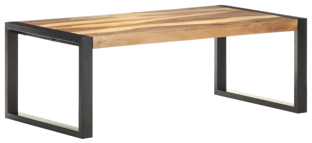 Konferenční stolek 110x60x40 cm dřevo s sheeshamovým povrchem - Default Title