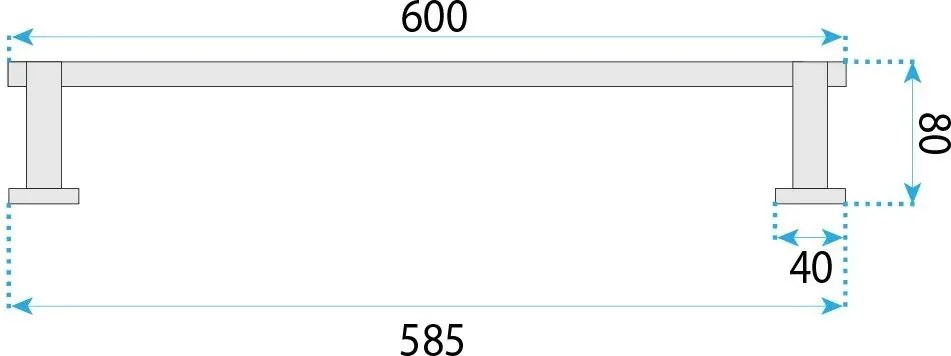 Koupelnový věšák REA ORI 39101 měď kartáčovaná