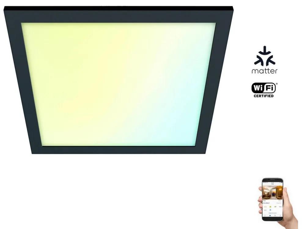 WiZ | WiZ - LED Stmívatelné stropní svítidlo SUPERSLIM LED/36W/230V černá Wi-Fi | WI0065