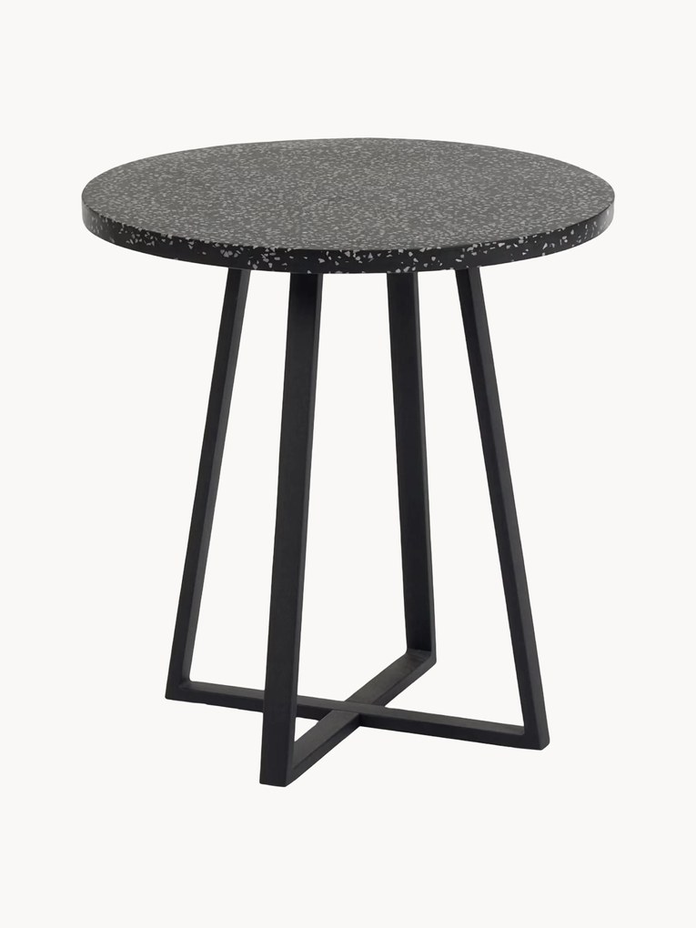 Kulatý zahradní stůl z terrazza Tella, Ø 70 cm