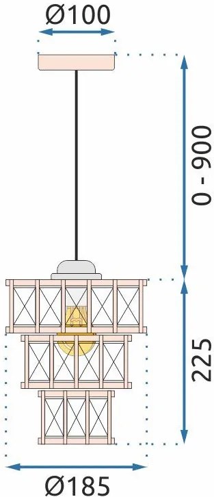 Toolight Závěsné svítidlo APP1104-1CP