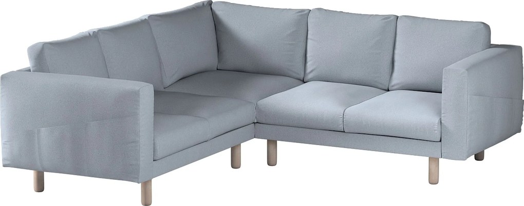 Potah na pohovku IKEA Norsborg rohová 4-místná barva modrá látka pletený vzor
