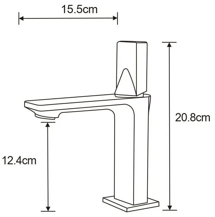 Mexen Crux umyvadlová baterie, černá, 744400-70