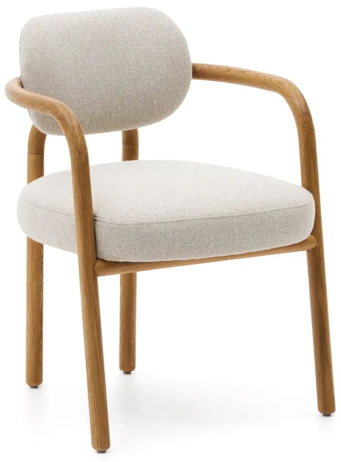 Hnědo-krémová jídelní židle Melqui – Kave Home