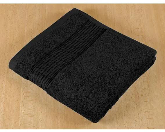 Brotex Froté ručník 50x100cm proužek 450g černá