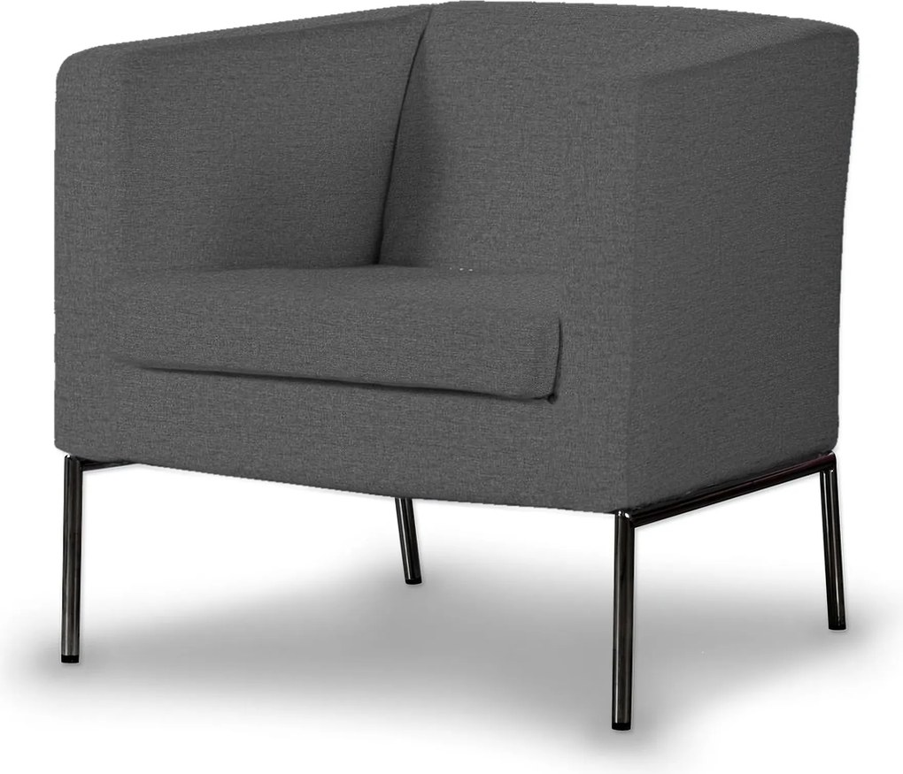 Potah na křeslo IKEA Klappsta barva šedá látka pletený vzor