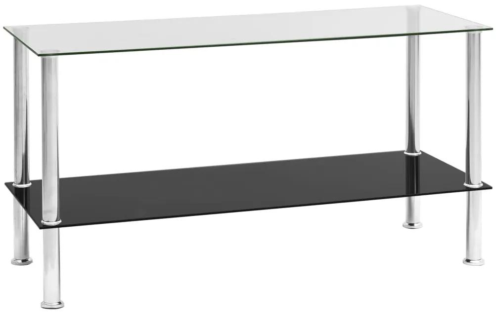 249537 vidaXL Konzolový stolek průhledný 110 x 43 x 60 cm tvrzené sklo