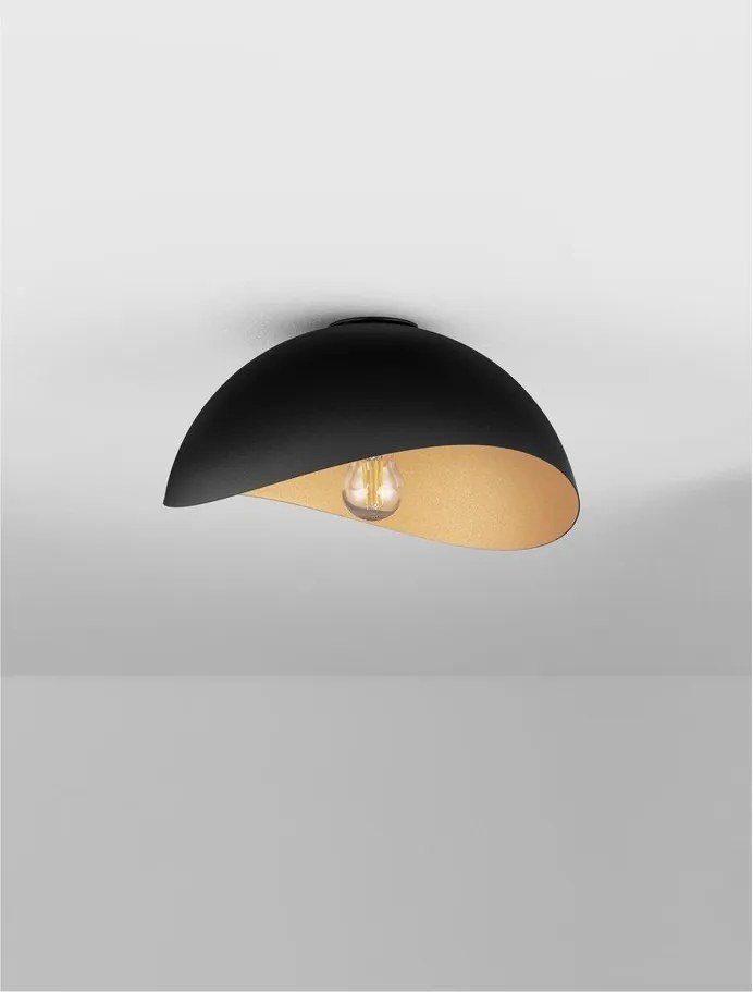 Matně černé/ve zlaté barvě kovové stropní svítidlo Opsi – Nova Luce