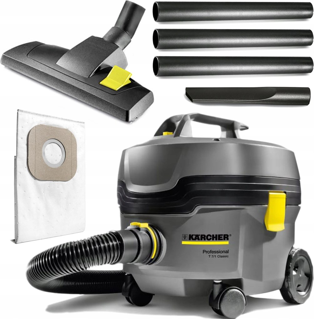 Výkonný Vysavač Karcher T7/1 Tichý Do Kanceláře Od Firmy Sada Sacích Přístrojů