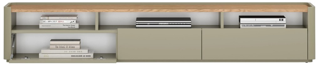 TV stolek Elivo 200 cm - eukalyptus / dub baltic dune