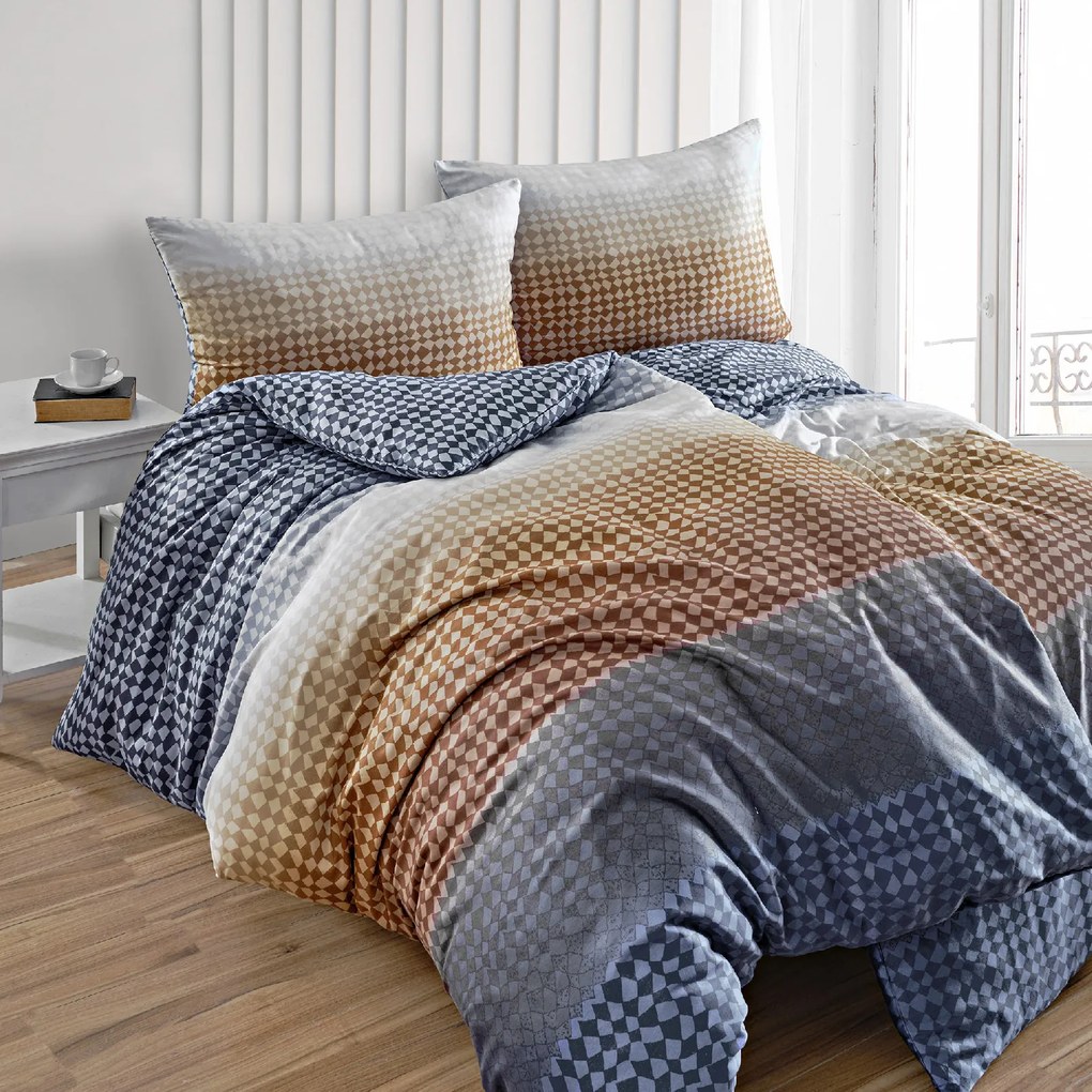 Florella Saténové povlečení Cassian Jeans Rozměr: 70x90 + 140x200 cm