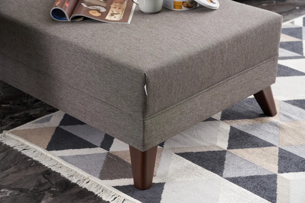 Hanah Home Designová pohovka BELLA hnědá levá 275 cm 825BLC2585
